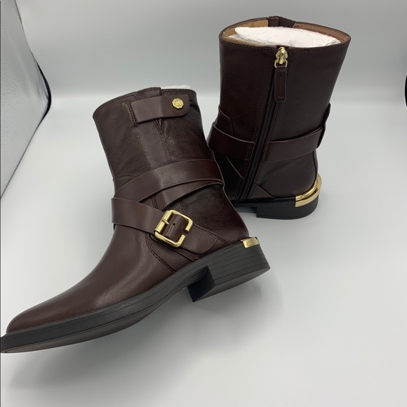 Louise et Cie | Shoes | Louis Et Cia Tandy Leather Moto Boots Browngold ...
